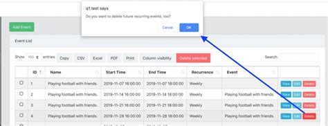 laravel fullcalendar create edit recurring events quick admin panel