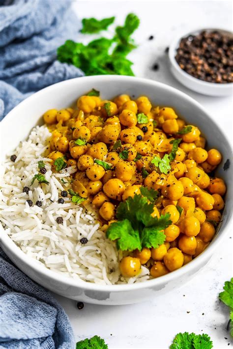 Easy Coconut Chickpea Curry Nadias Healthy Kitchen Indian Food