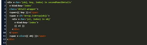 vuejs nested v for code example