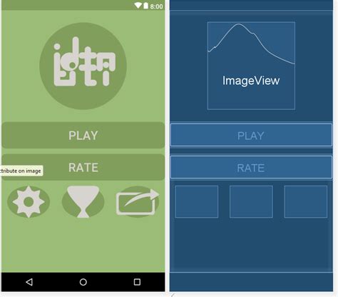 java android create specifc layout only xml stack