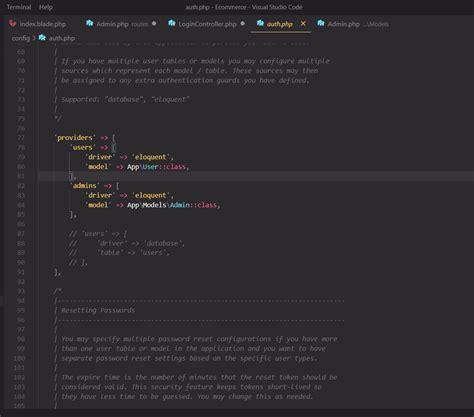 laravel auth issue with multi auth stack overflow