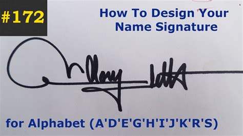 How To Design Your Name Signature For Alphabets📝🅰🅱 Asjmredgie