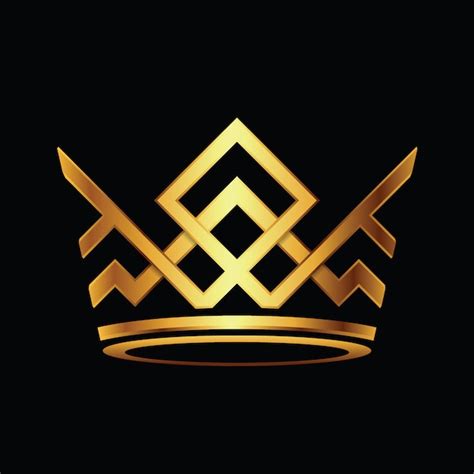 Modern Crown Logo Royal King Queen Abstract Logo Vector Premium Vector