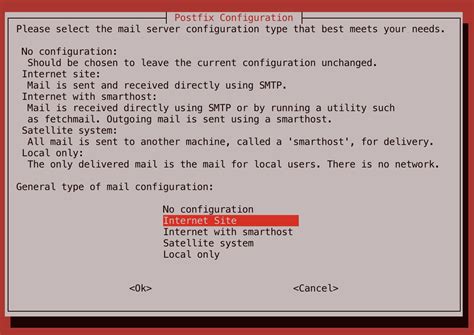 how to install and configure postfix as a send only smtp