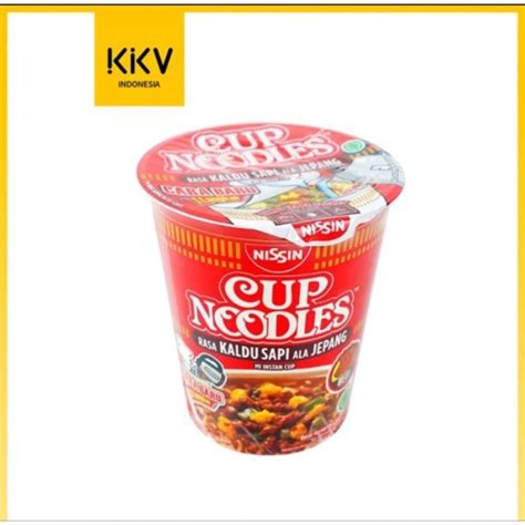 Jual Nissin Cup Noodle Mie Instan Kuah Kaldu Sapi Ala Jepang Shopee