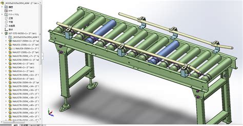 Drive Conveyor滚筒输送机3d数模图纸 Solidworks设计 Keryi