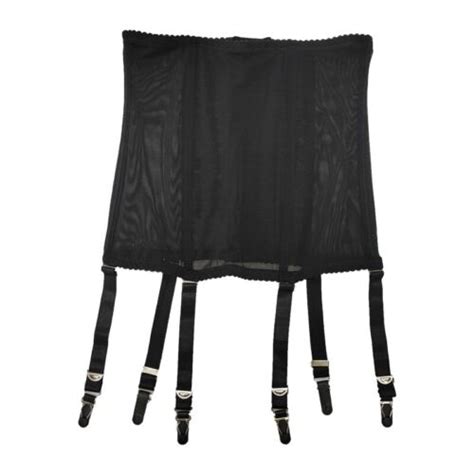 6 Strap Sexy Lingerie Waspie Waist Cincher Suspender Belt Bandage