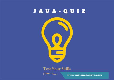 java quiz instanceofjava