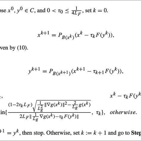 the low cost feasible projection algorithm for vi download scientific