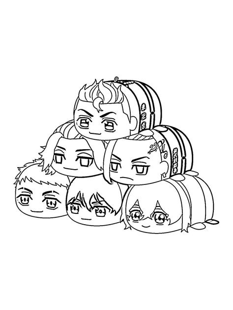 28 Tokyo Revengers Coloring Pages Anahitalibbie