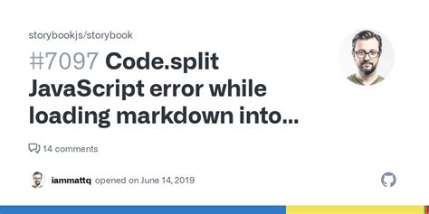code split javascript error while loading markdown into notes · issue