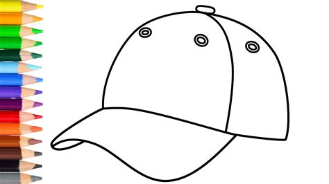 How To Draw A Cap Step By Step Easy Simple Cap Drawing Video Step By