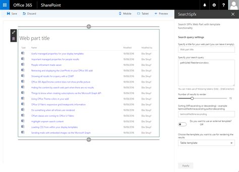 search client side web part built with react and flux