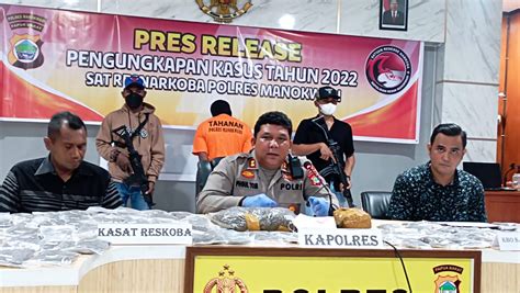 Satres Narkoba Polres Manokwari Berhasil Ungkap Ganja Seberat 2 5 Kg