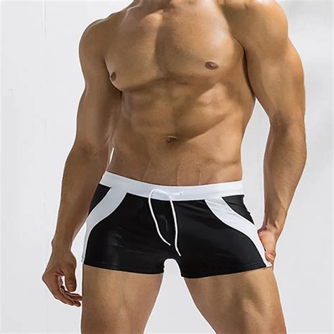 New Swimwear Mens Quick Drying Swimming Trunks Male Swimsuits Sexy