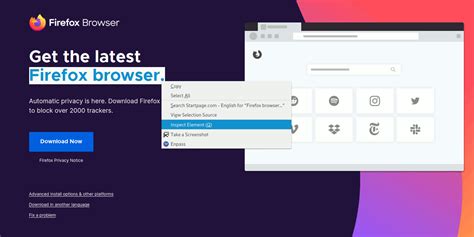 how to use the firefox inspect element tool to examine a
