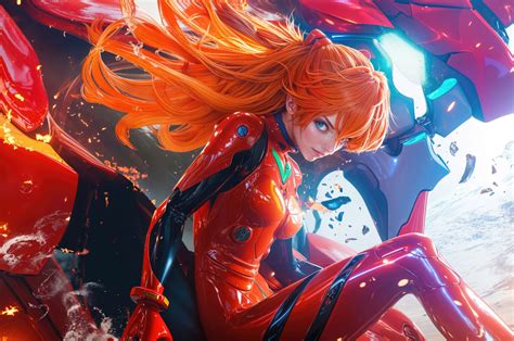 2560x1700 Asuka Langley Soryu From Neon Genesis Evangelion Chromebook