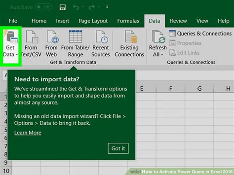 how to activate power query in excel 2016 9 steps with