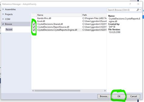 [] could not load file or assembly crystaldecisions