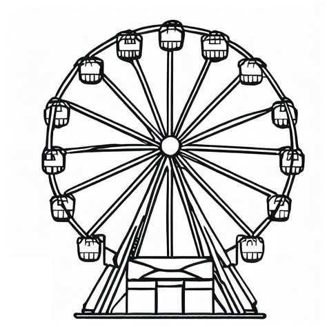 Desenhos De Roda Gigante 4 Para Colorir E Imprimir Colorironlinecom