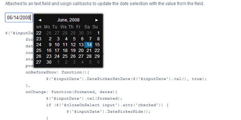 js tutorial datepicker