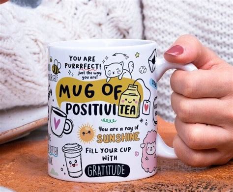 Mug Of Positivity Positivi Tea Mug Affirmation Mug Inspirational
