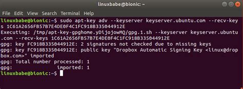 how to install dropbox on ubuntu 18 04 from official repository