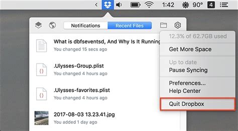how to uninstall dropbox from mac completely