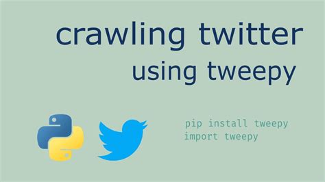 crawling twitter using tweepy python tutorial step by step youtube