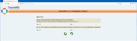 openmrs 2 1 4 wizard error unable to create database implementing