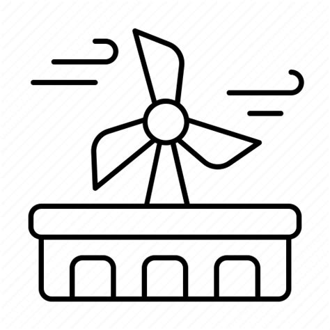 Turbine Sustainability Wind Energy Renewable Windmill Icon
