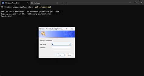 get credentials fails to open a prompt for password on 1 15 2713