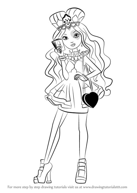 Desenho De Ever After High Lizzie Hearts Para Colorir Desenhos Para