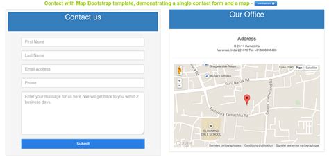 bootstrap contact form template free source code