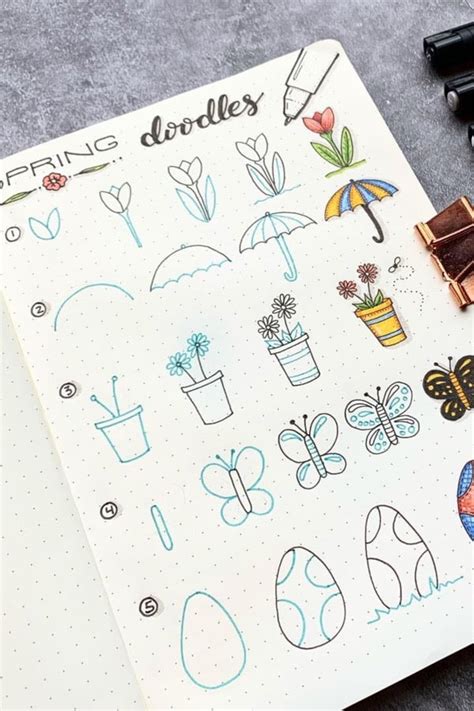 step by step bullet journal doodle tutorials vol 1 crazy laura