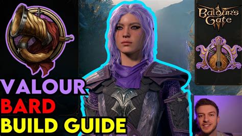 College Of Valour Bard Build Guide Baldurs Gate 3 Youtube