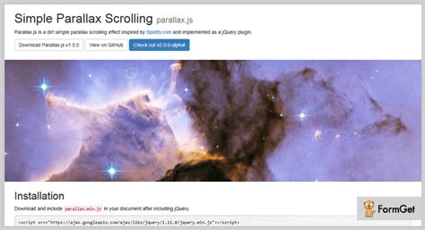 4 best jquery parallax plugins free and paid formget
