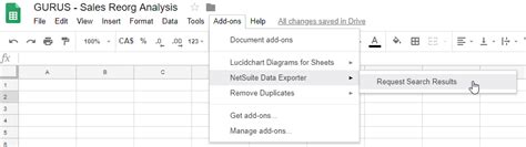 how to export netsuite searches to excel spreadsheets for free