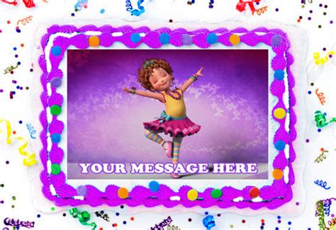 Fancy Nancy Edible Image Cake Topper Personalized Birthday Sheet Decor