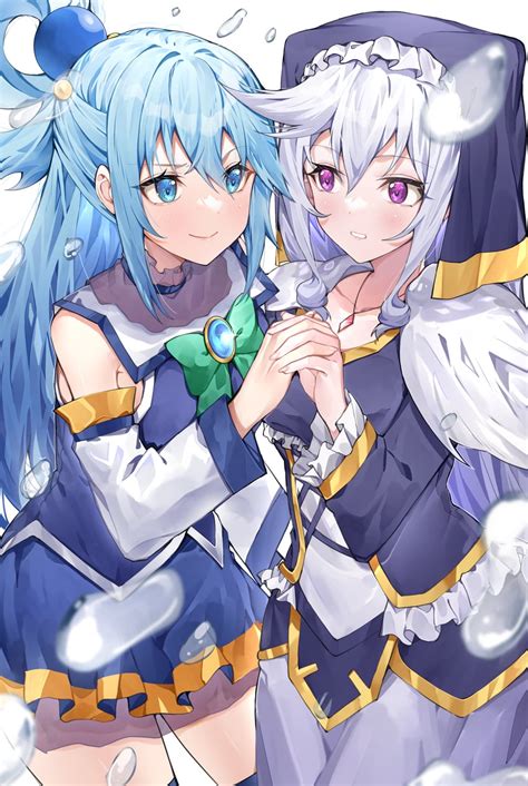 Aqua And Eris Kono Subarashii Sekai Ni Shukufuku Wo Drawn By Ai