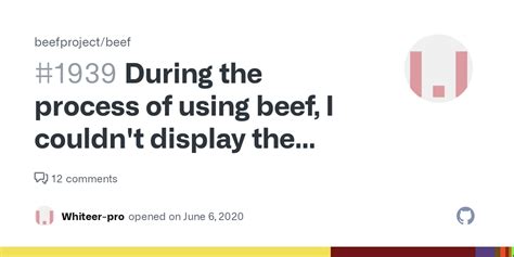 during the process of using beef i couldn t display the acquired