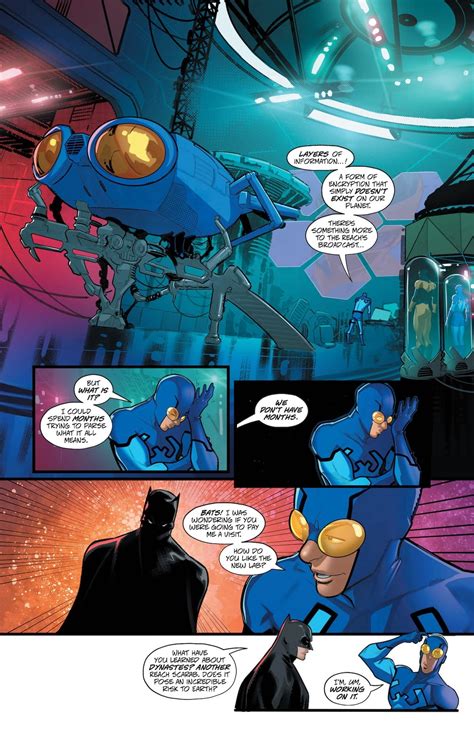 Blue Beetle Graduation Day 3 Preview Youre Not My Bat Dad