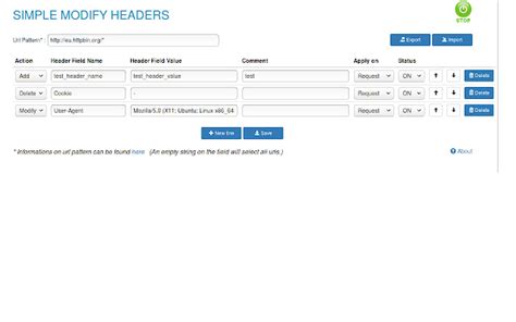 simple modify headers chrome web store