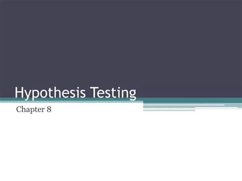 Ppt Hypothesis Testing Powerpoint Presentation Free Download Id
