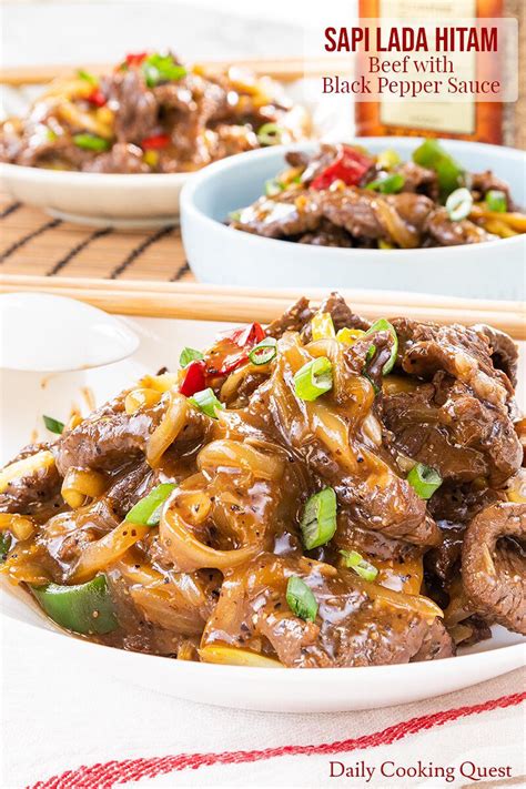 Sapi Lada Hitam Beef With Black Pepper Sauce Daily Cooking Quest
