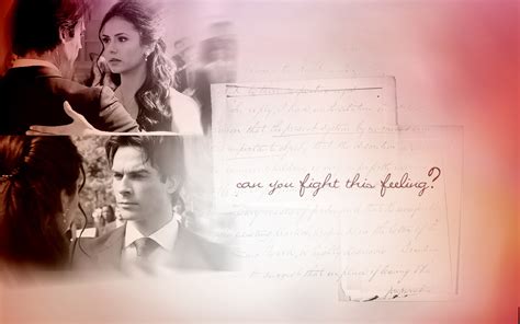 damon and elena wallpaper the vampire diaries tv show