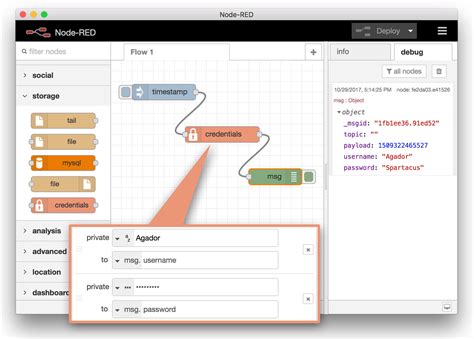 node red contrib credentials node node red