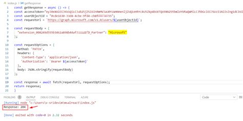 reactjs setting azure ad b2c extension in react app using msal react