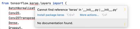 import tensorflow keras could not be resolved after upgrading to