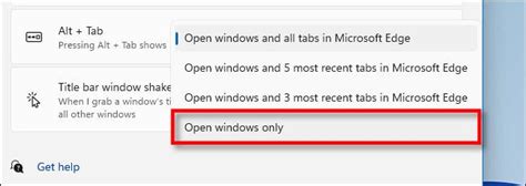 how to stop windows 11 from showing edge tabs in alt tab